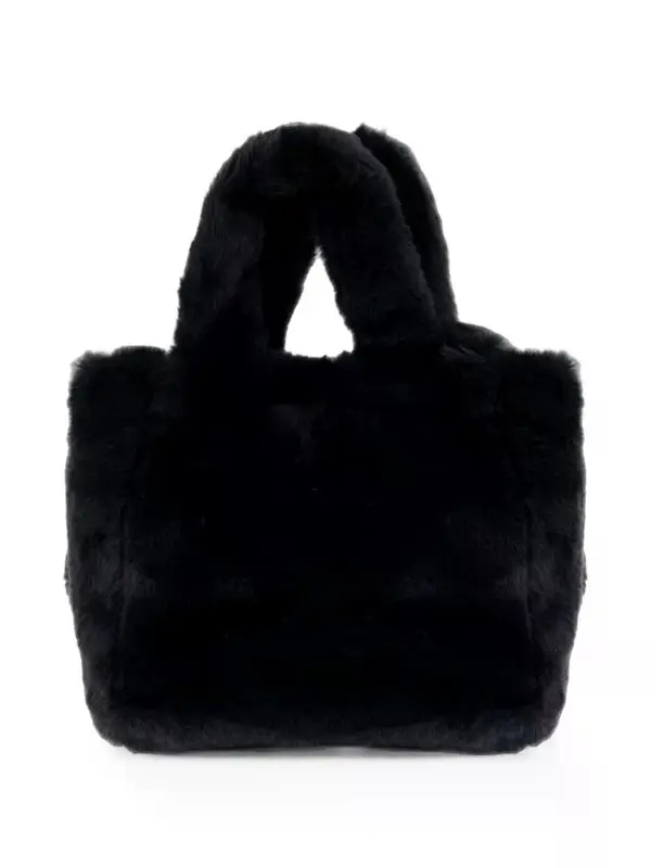 Herno Faux Fur Tote Bag With Gold-tone Hardware
