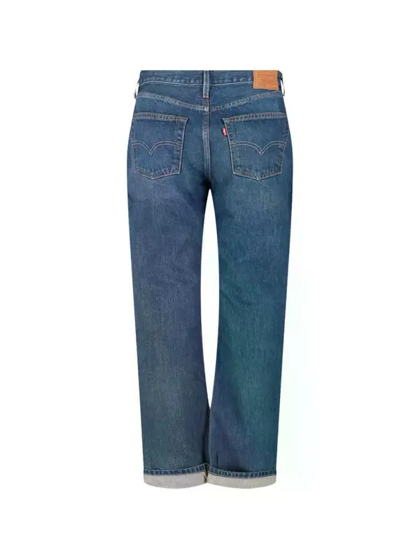 LEVI'S Selvedge Faded-effect Jeans - Blue