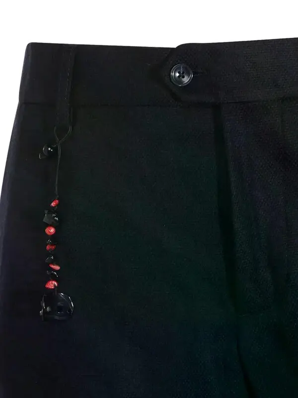 Marco Pescarolo Tailored Trousers With Beaded Detail - Black