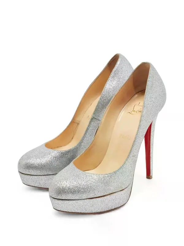 CHRISTIAN LOUBOUTIN Bianca Glitter Platform Pumps