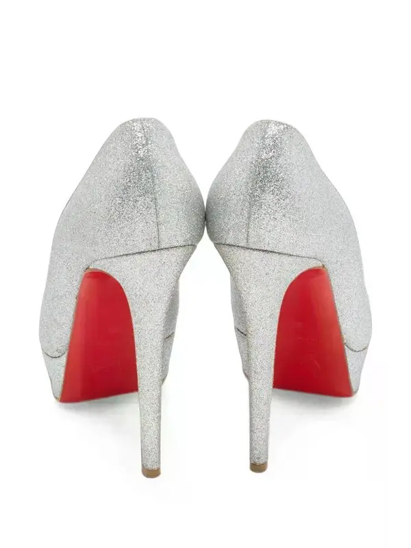 CHRISTIAN LOUBOUTIN Bianca Glitter Platform Pumps