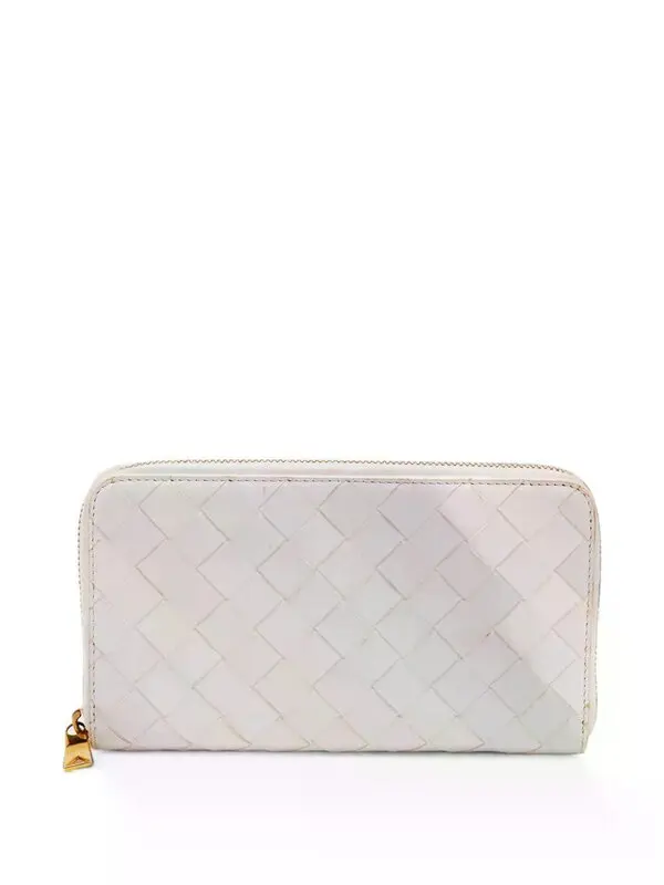 Bottega Veneta Intrecciato Zip-around Wallet - Pink