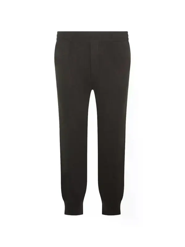 LISA YANG Ribbed-cuff Trousers - Black