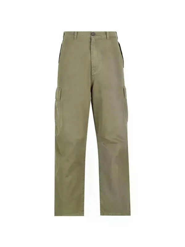 Fendi Buckle-detail Cargo Pants - Green