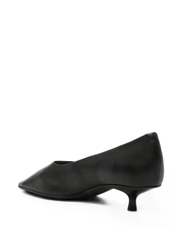 Calvin Klein Square-toe Leather Pumps