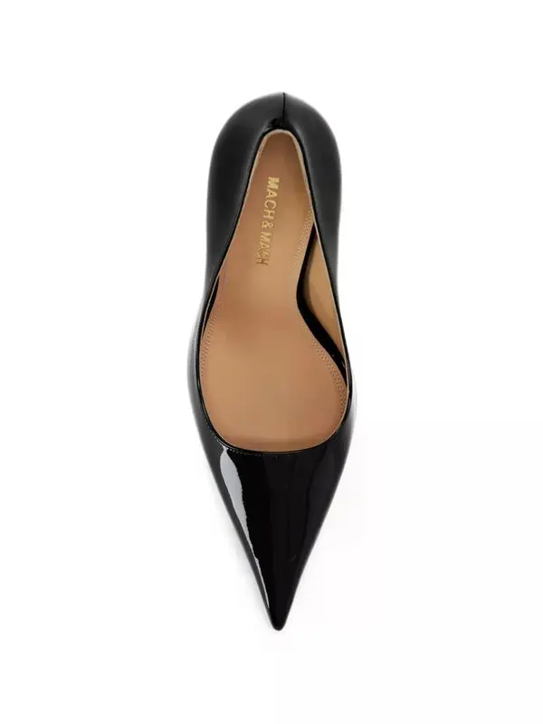Mach & Mach Patent Leather Pointed-toe Stiletto Pumps