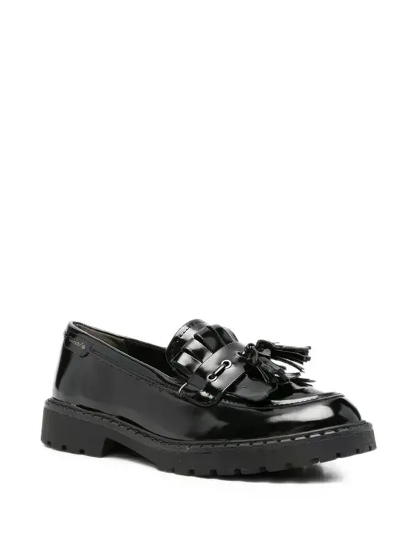 TAMARIS Tassel-detail Patent-leather Loafers