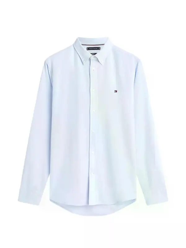 Tommy Hilfiger Logo-embroidered Button-down Shirt - Blue