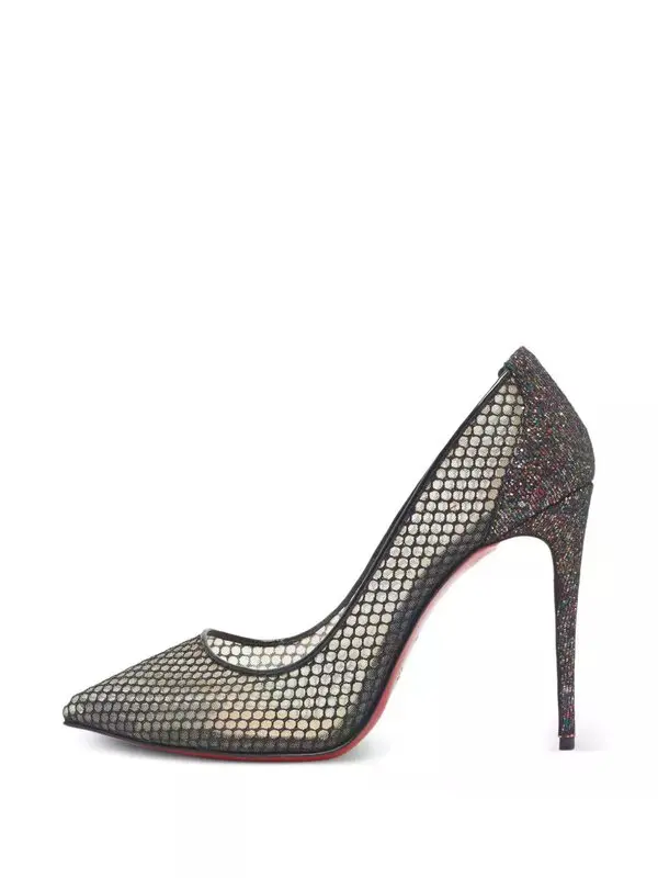 CHRISTIAN LOUBOUTIN Glitter Mesh Pumps