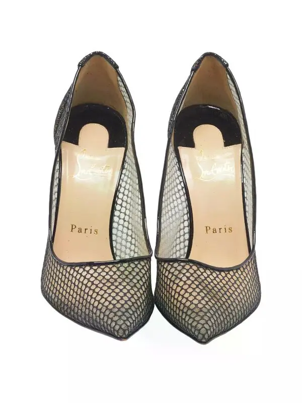 CHRISTIAN LOUBOUTIN Glitter Mesh Pumps
