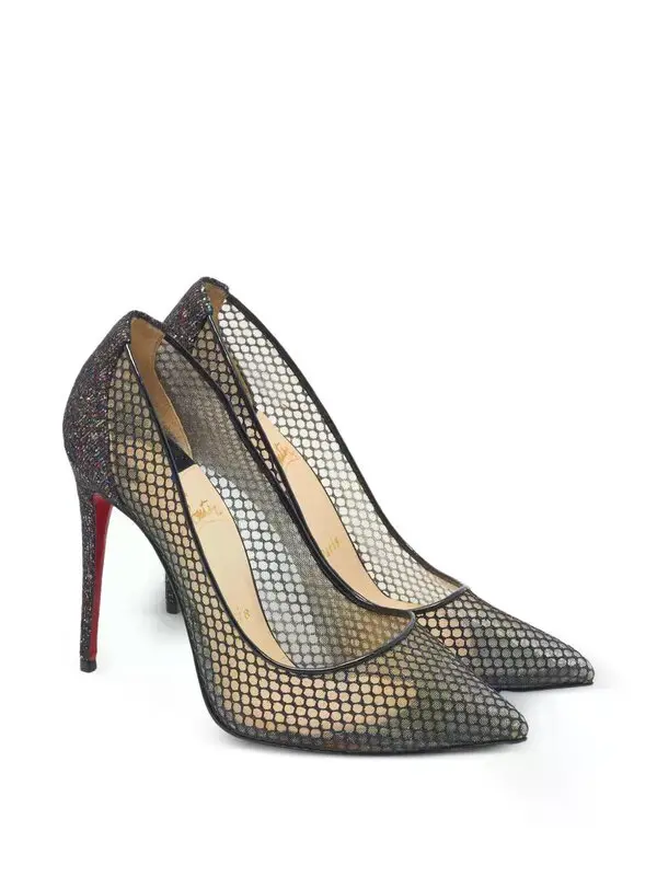 CHRISTIAN LOUBOUTIN Glitter Mesh Pumps
