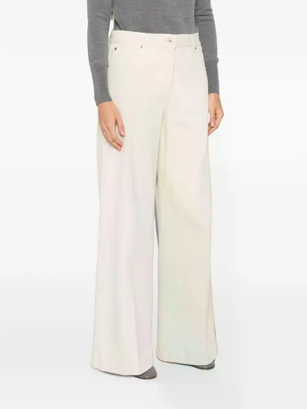 Aspesi Wide-leg Trousers - Neutrals