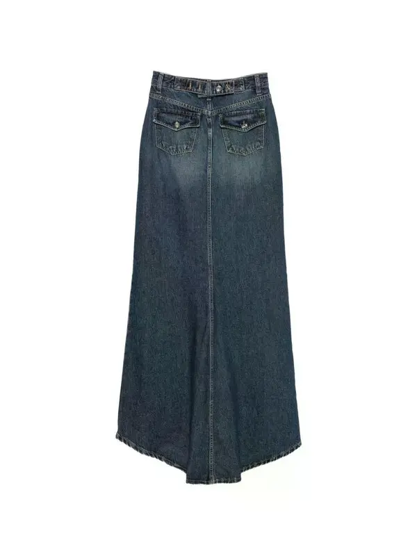 Liu Jo Maxi Denim Skirt With Front Slit