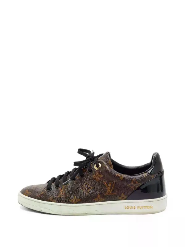 LOUIS VUITTON Frontrow Monogram Canvas Sneakers - Brown