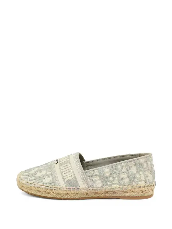 Dior Granville Oblique-jacquard Espadrilles - Grey