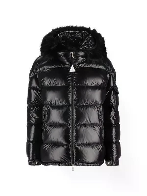 Moncler Hypolais Faux-fur Trim Padded Jacket - Black