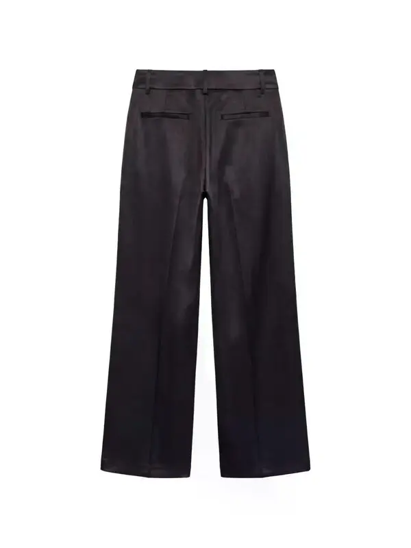 REFORMATION Gisele Satin Trousers - Black