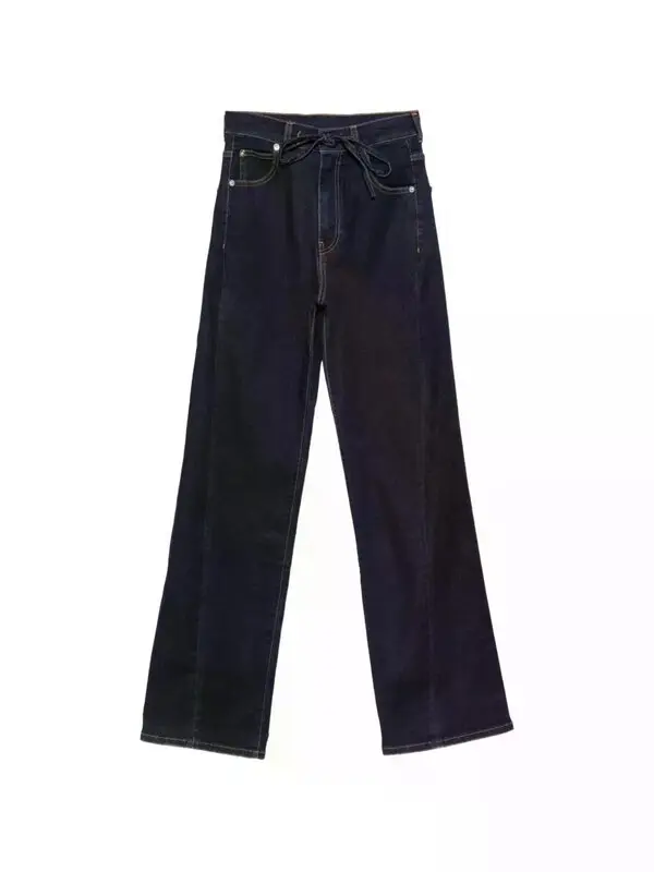 SEMICOUTURE Tie-fastening Wide-leg Jeans