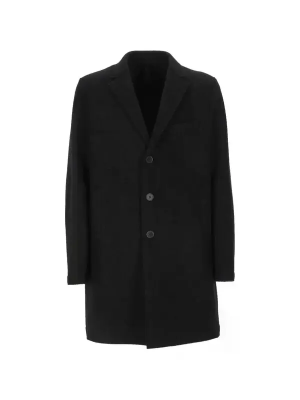 Harris Wharf London Single-breasted Wool Coat - Black