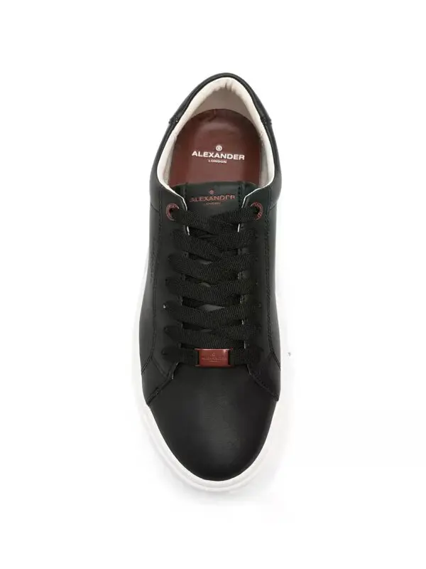ALEXANDER SMITH Logo Embossed Leather Sneakers