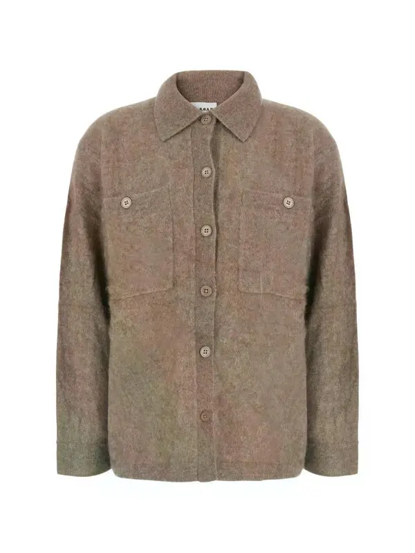 P.a.r.o.s.h Button-up Patch-pocket Sweater - Brown