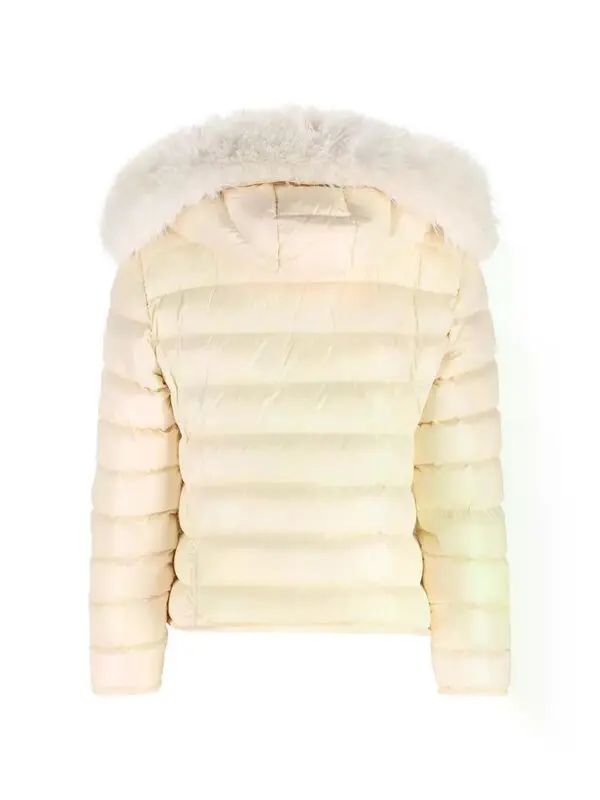 Moncler Faux Fur Trim Padded Jacket