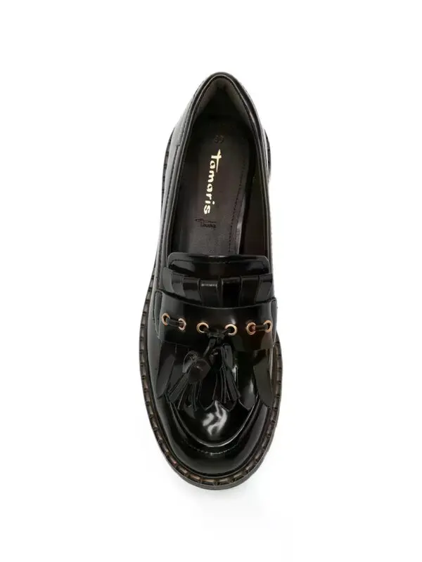 TAMARIS Tassel-detail Leather Loafers