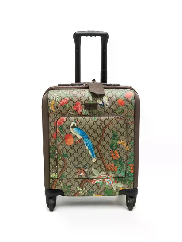Gucci Tian Gg Supreme Suitcase - Neutrals