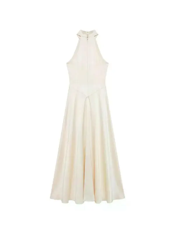 REFORMATION Katelyn Silk Maxi Dress - Neutrals
