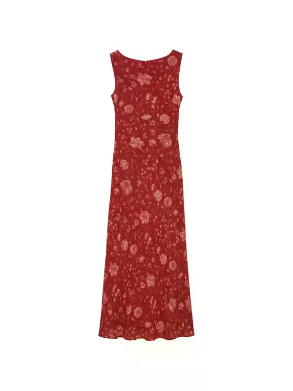 REFORMATION Prescott Floral-print Maxi Dress - Red