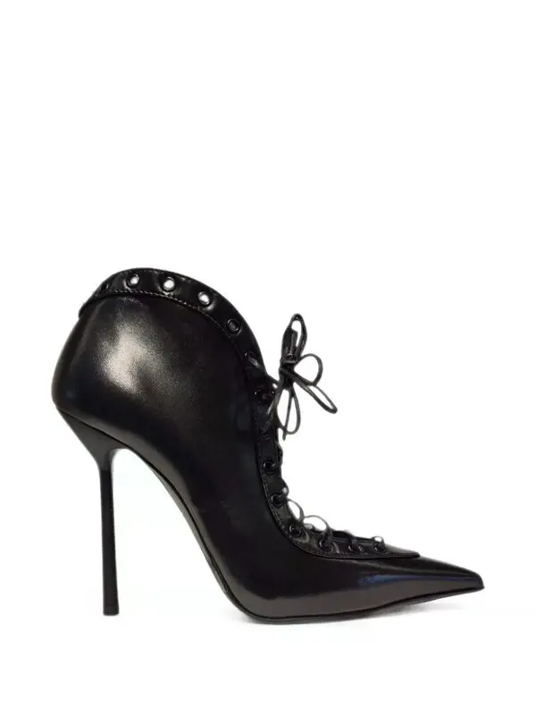 LE SILLA Colette Lace-up Pointed-toe Pumps