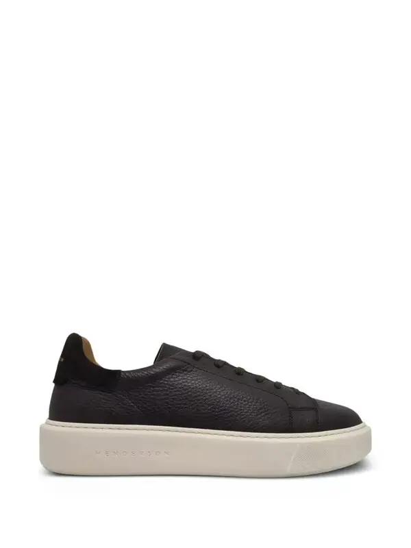 HENDERSON BARACCO Leone Grained Leather Sneakers
