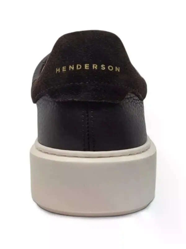HENDERSON BARACCO Leone Grained Leather Sneakers