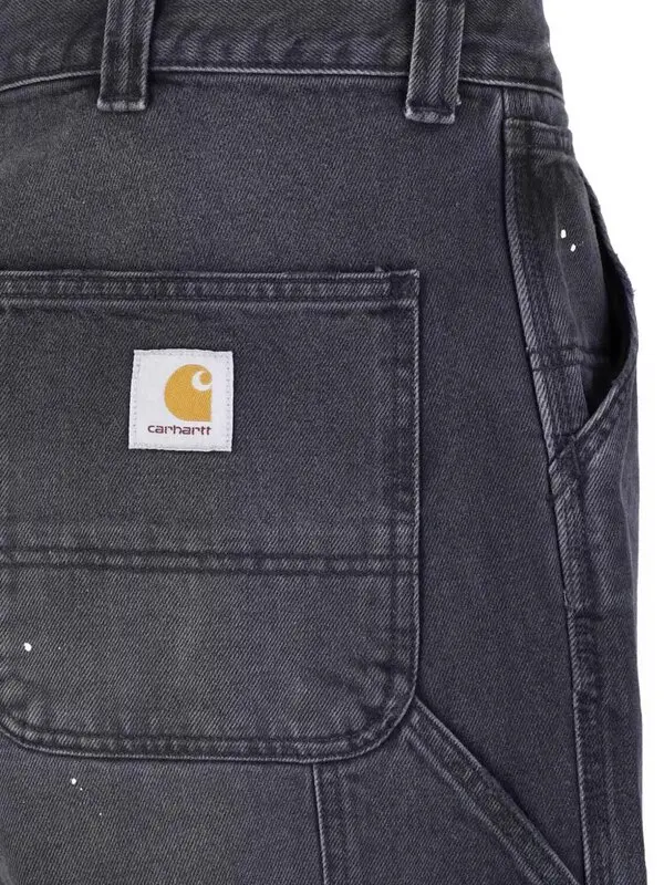 Carhartt Work In Progress Og Single Paint-splatter Loose-fit Jeans