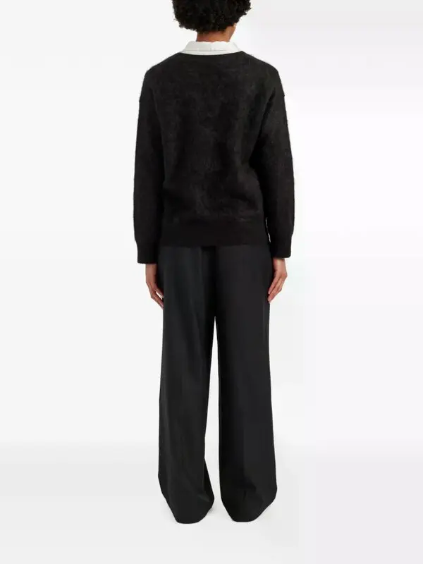 Chinti & Parker Crew-neck Cashmere Sweater - Black