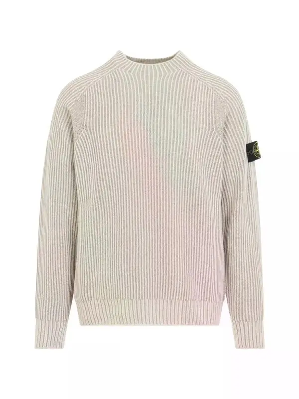 Stone Island Ribbed-knit Cashmere Sweater - Neutrals