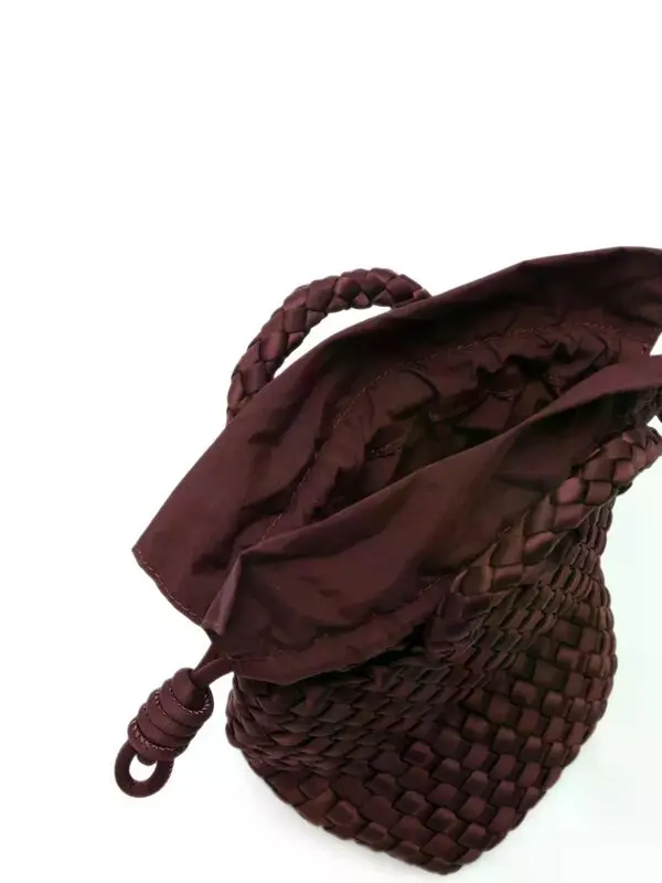 MARREA Woven Satin Shoulder Bag