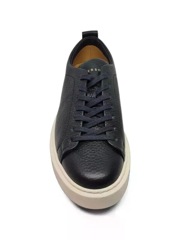 HENDERSON BARACCO Grained Leather Platform Sneakers