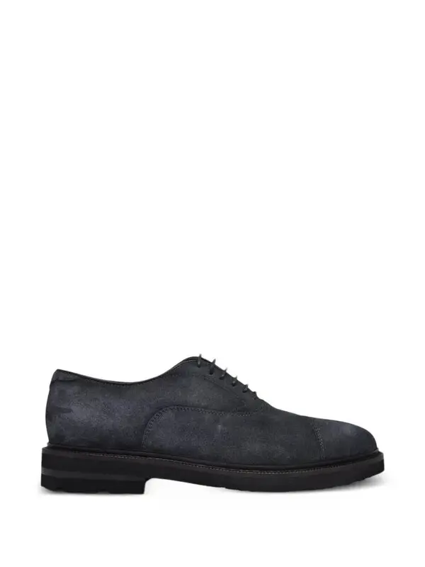 HENDERSON BARACCO Cap-toe Suede Oxford Shoes