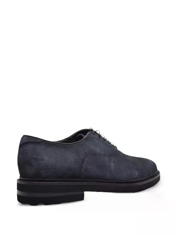 HENDERSON BARACCO Cap-toe Suede Oxford Shoes