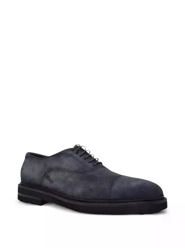 HENDERSON BARACCO Suede Oxford Shoes - Blue