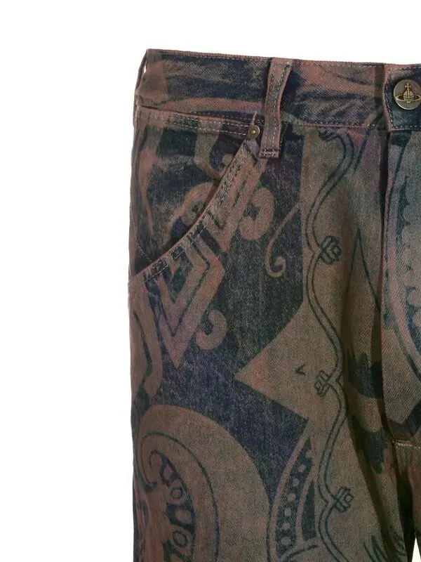 VIVIENNE WESTWOOD Graphic-print Jeans - Brown