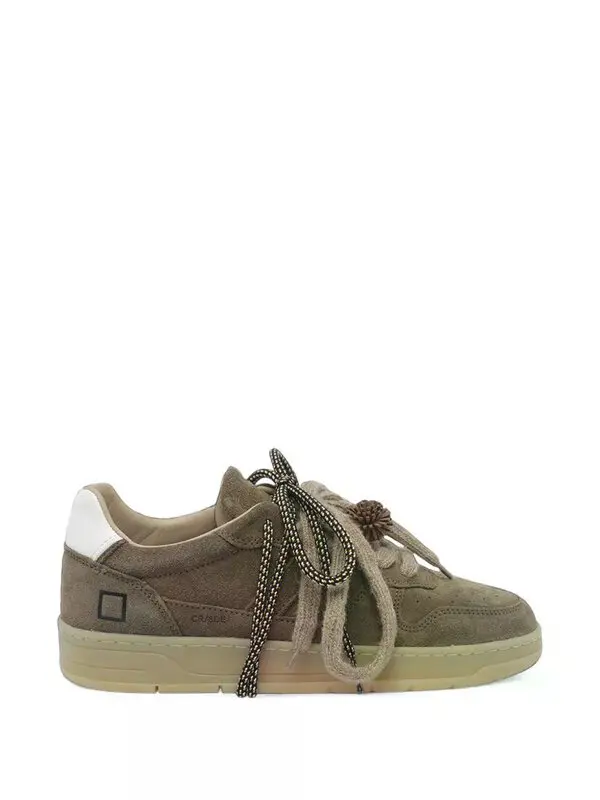 D.a.t.e. Court 2.0 Suede Panelled Sneakers - Green