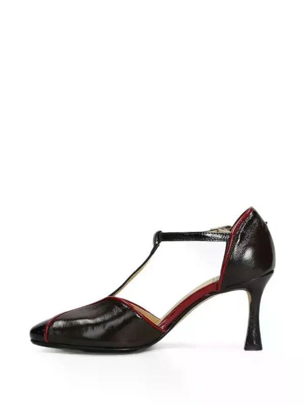 L'ARIANNA T-bar Leather Pumps