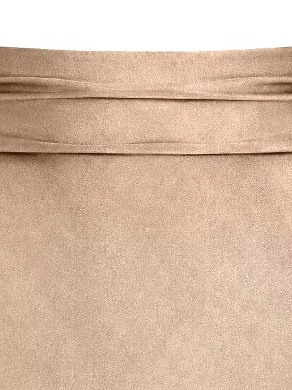 Simkhai Ruched High-waist Bikini Bottoms - Neutrals