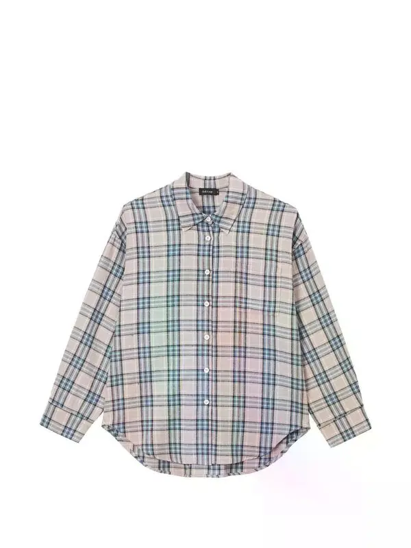 TOUT A COUP Plaid-check Shirt - Neutrals