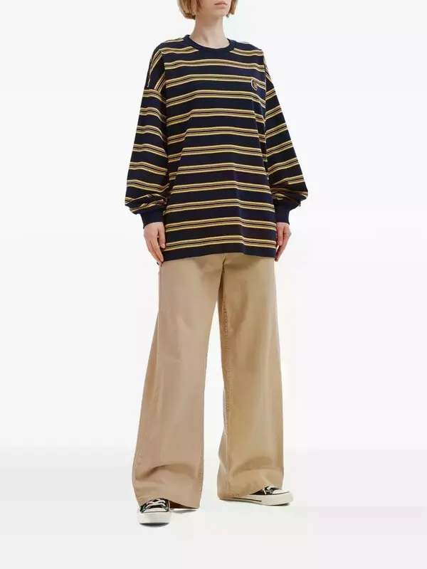 FINGERCROXX Horizontal Stripe Long Sleeve T-shirt