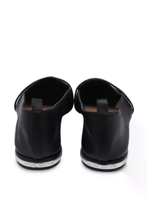 MALONE SOULIERS Dora Pointed-toe Loafers - Black
