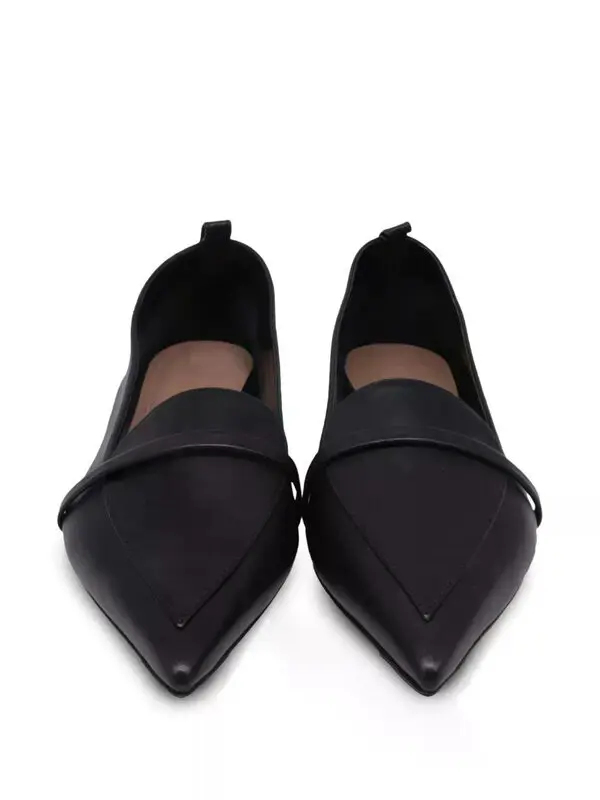 MALONE SOULIERS Dora Pointed-toe Loafers - Black
