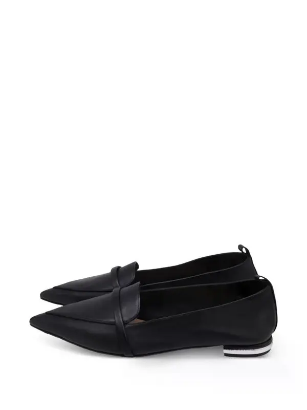 MALONE SOULIERS Dora Pointed-toe Loafers - Black